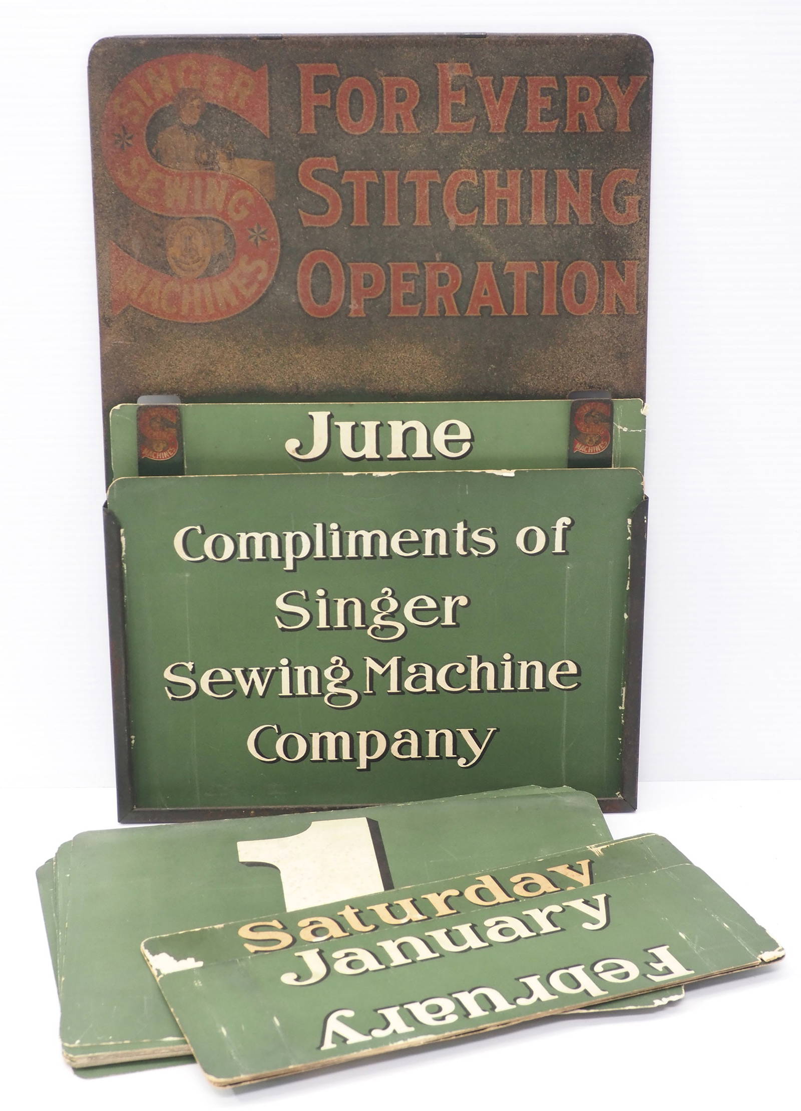 Singer Sewing Machines Store Calendar Auction