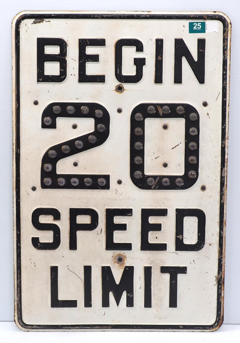 Begin 20 Speed Limit Sign - Aug 02, 2025 | Chupp Auctions & Real Estate ...
