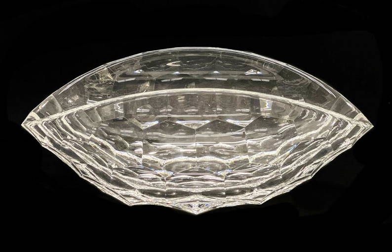 Steuben Tortoise Shell Crystal Glass Bowl By Ted