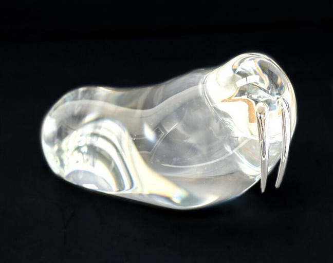 Steuben Glass Walrus Figurine Sculpture By Paul Schulze Jun 13 2021 Taylor And Harris In Ca
