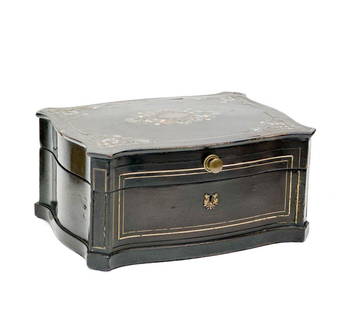 Berber Arab 1900 Casket In Mother Of Pearl