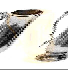 George Ohr Pottery Joe Jefferson Snake Handled Mug Or Cup