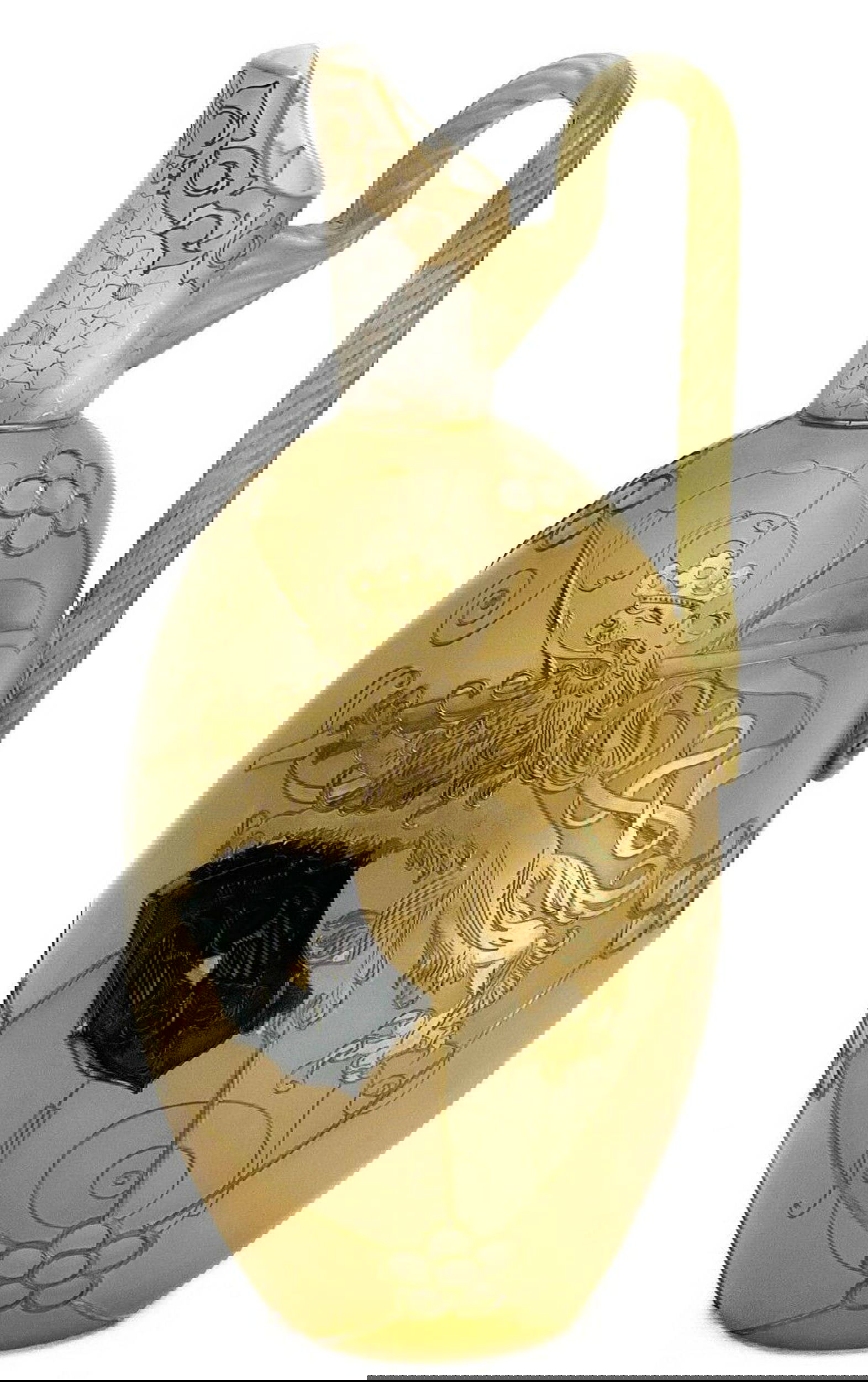 Mt Washington Royal Flemish Armorial Frosted Glass Ewer C. 1900 Auction