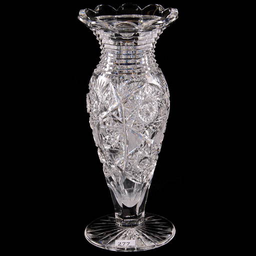 Footed Vase 11.75" Abcgmonarch Pattern By J. Hoare