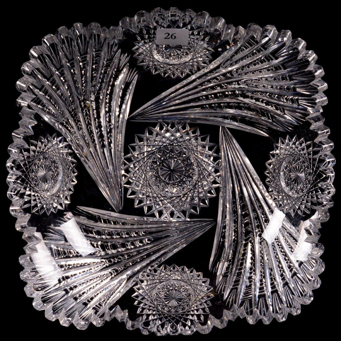 ABCG Square Bowl - Comet Pattern Signed J. Hoare