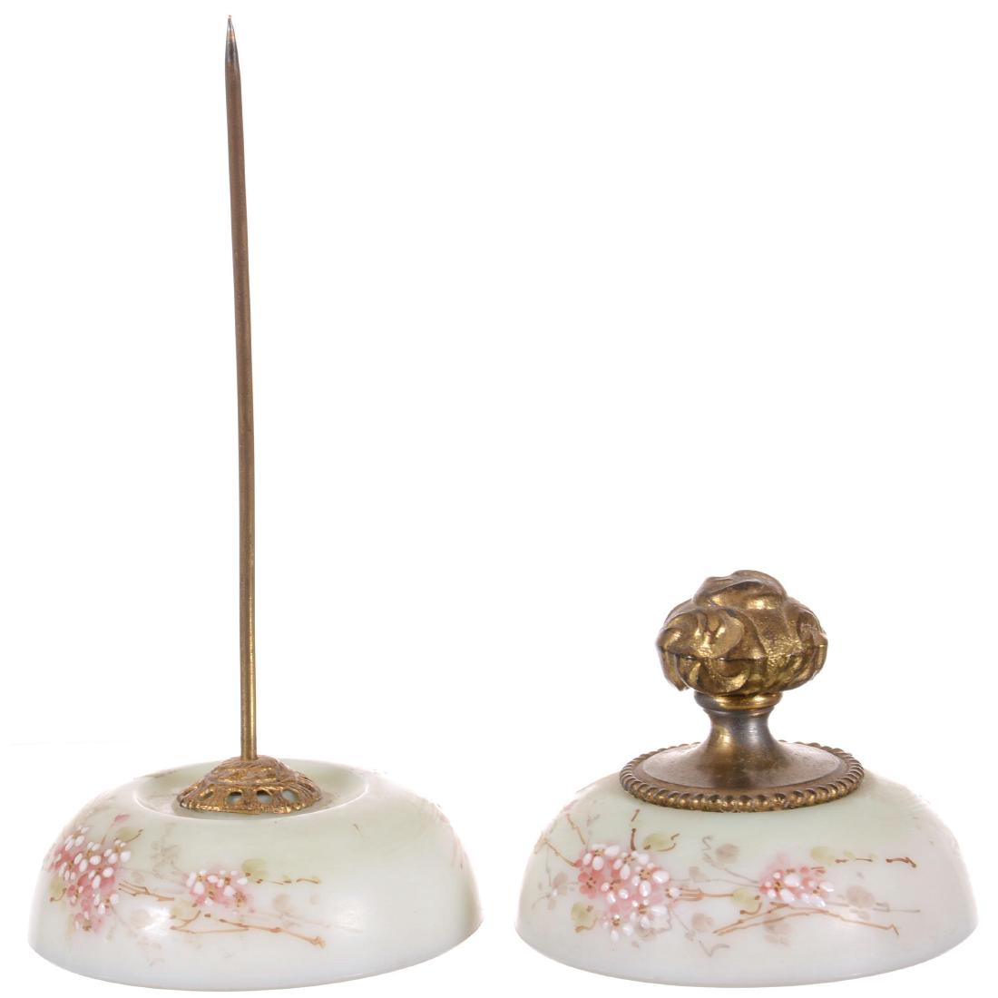 Two Unmarked Wavecrest Desk Items Including