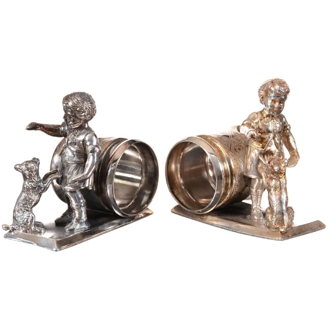 Pair Figural Silverplate Napkin Rings - Sep 09, 2017 | Woody Auction ...