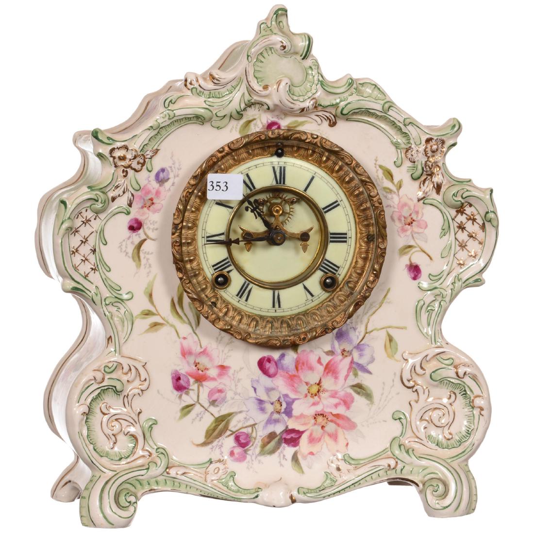 Royal Bonn China Mantel Clock