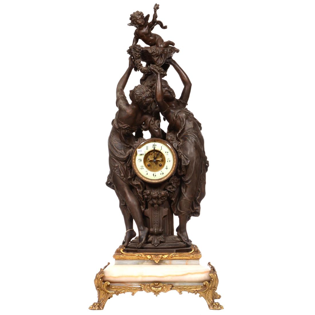 French Statue Clock