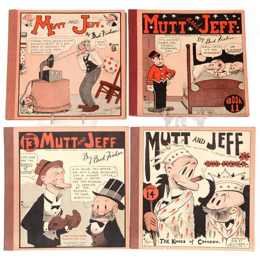 (4) Original Vintage Mutt And Jeff Comic Books By Bud F