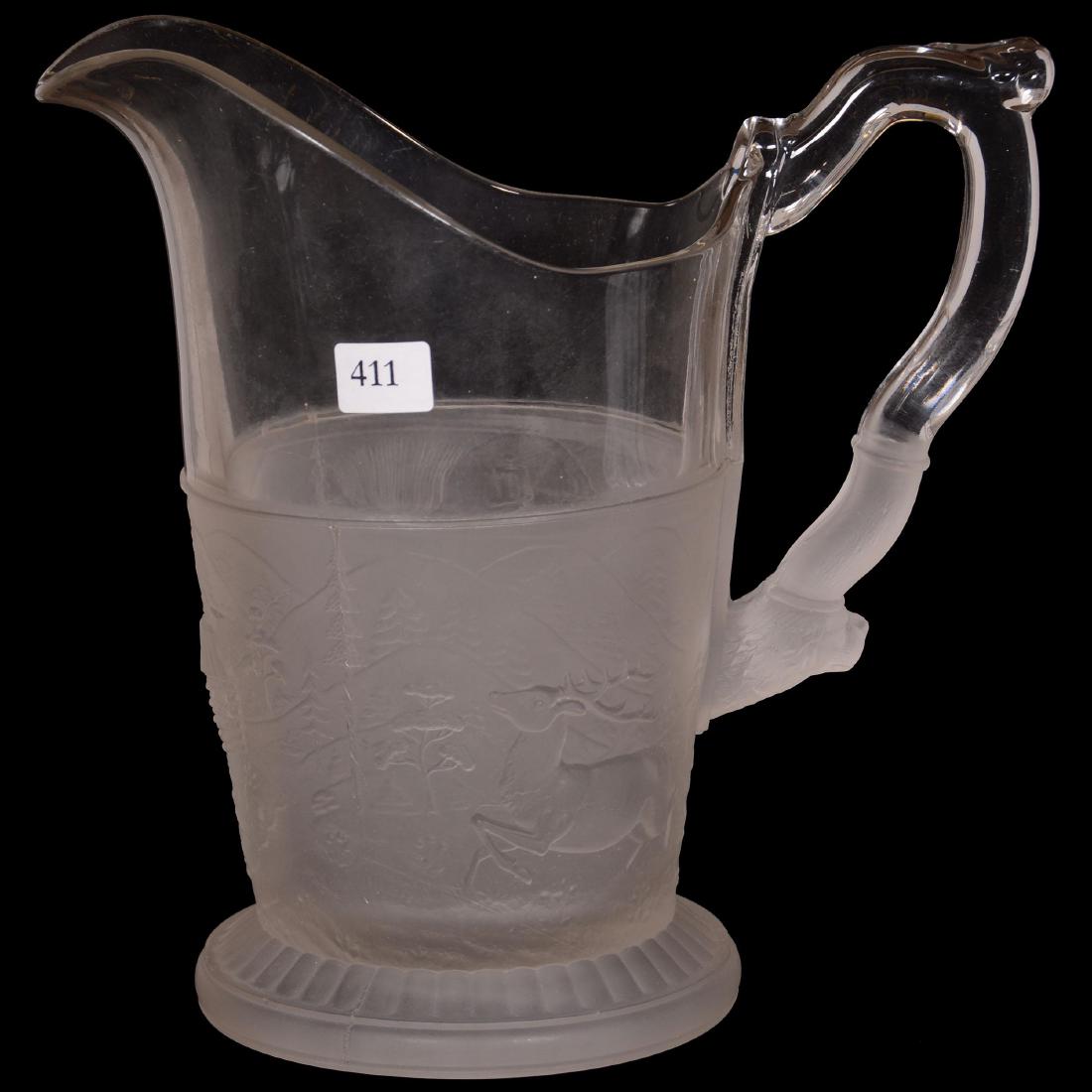 Pattern Glass Water Pitcher