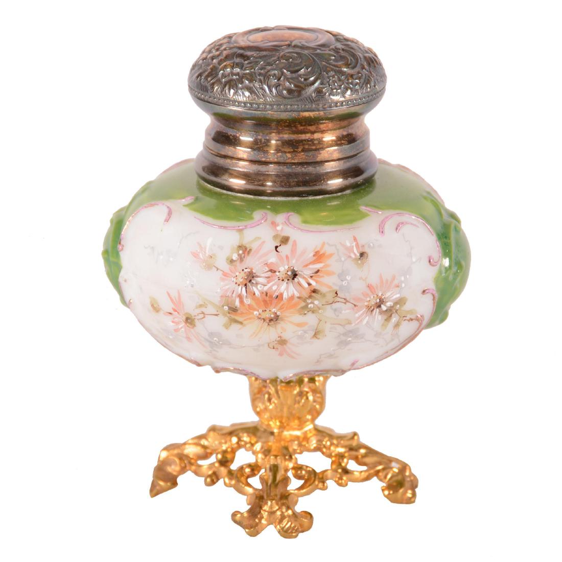 Pedestal Inkwell - Unmarked Wave Crest - 4.5" X 3.5" - Sep 08, 2018 ...