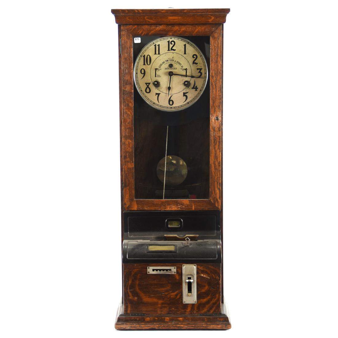 Original Cleveland Time Clock 44" X 16"