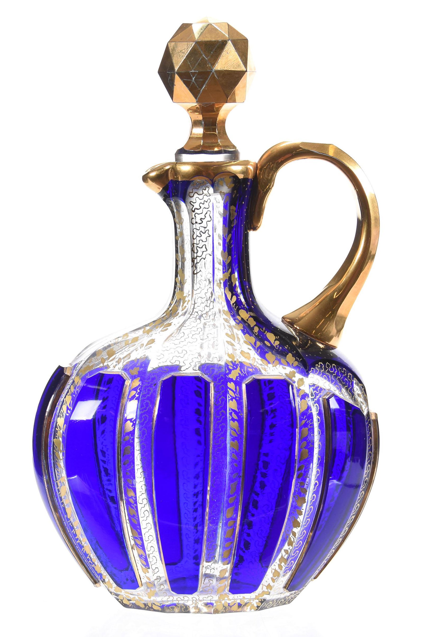 Moser Cabochon Art Glass Ovoid Cruet Bottle - Oct 12, 2019 | Woody ...