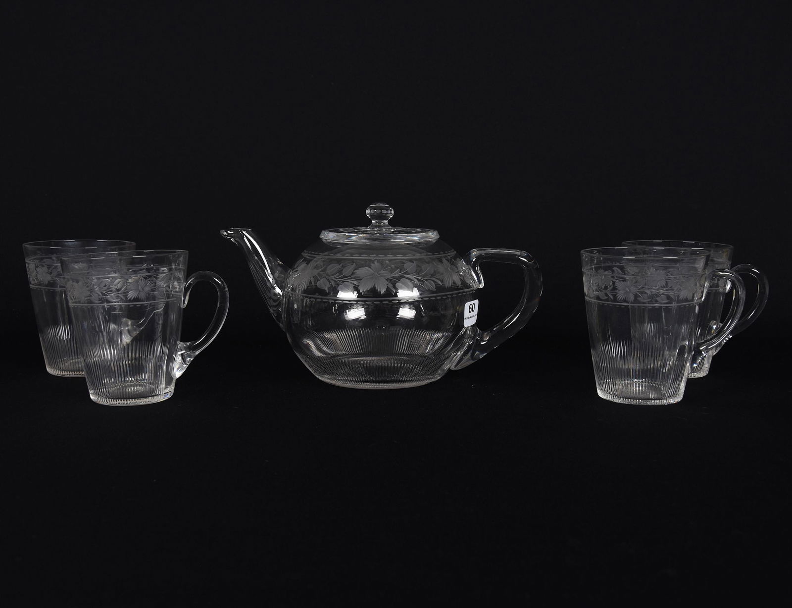 Signed Sinclaire Tea Set, American Brilliant Cut Glass - Jan 25, 2020 ...