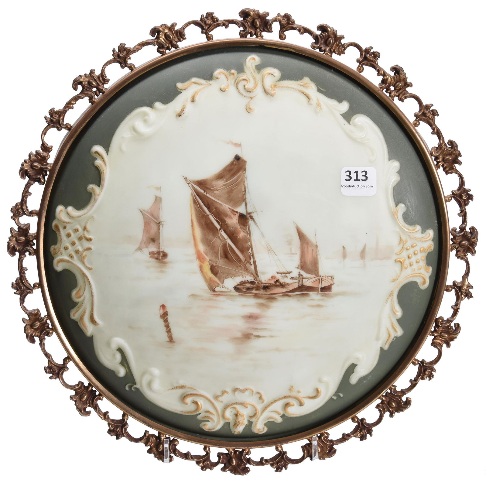 For Auction: Wall Plaque, Unmarked Wave Crest (#0313) on Mar 14, 2020 ...