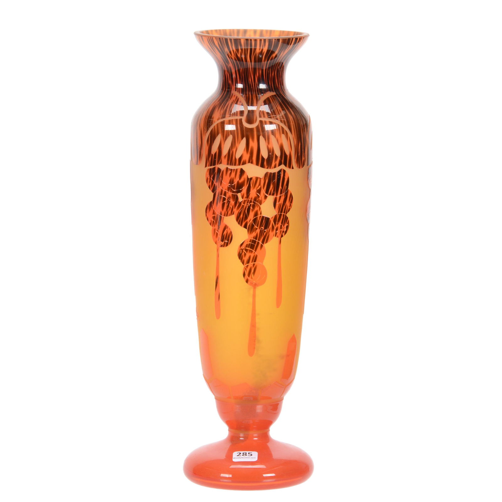 Vase, Reproduction Signed Charder Cameo Glass - Oct 24, 2020 | Woody ...