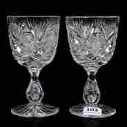 (4) Wine Stems, ABCG, Prism Pattern By Libbey - Nov 12, 2022 | Woody ...