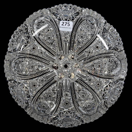 Low Bowl, Abcg, Bangor Pattern By Jewel Cut Glass