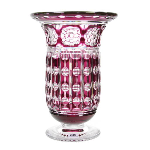 Pedestal Vase, Bpcg, Antar Pattern By Val St. Lambert