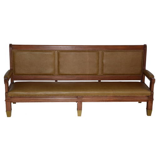 Solid Walnut Straight Back Bench. - Apr 24, 2021 | Woody Auction LLC in KS