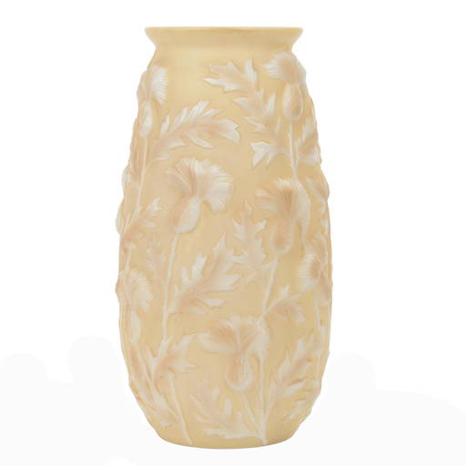 Vase, Phoenix Art Glass, Thistle Pattern