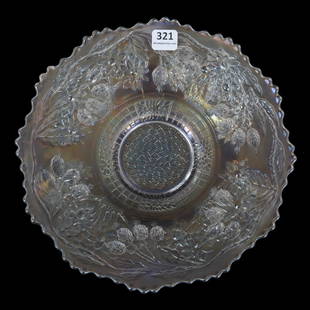 Fenton Carnival Glass Orange Tree Plate