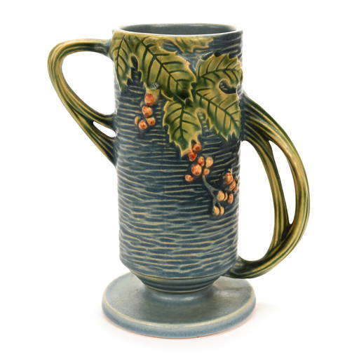 Pedestal Vase Marked Roseville #32 7" Art Pottery