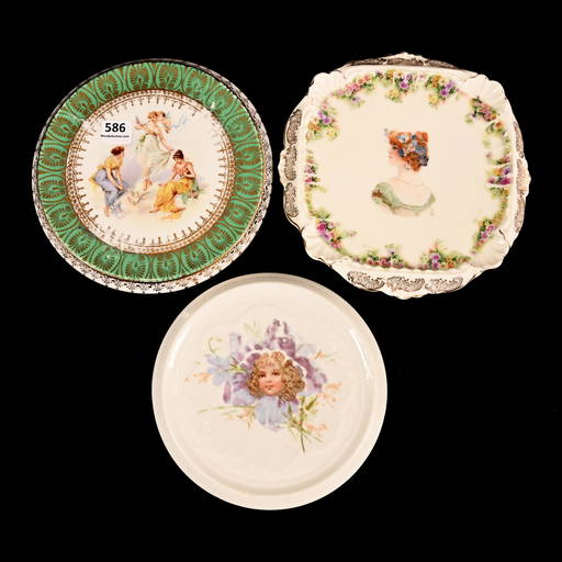 (3) Trivets, Porcelain