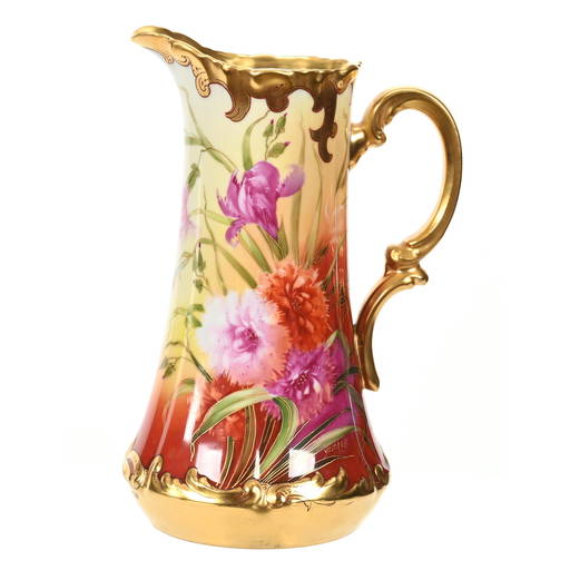 Pitcher Marked Pickard, Carnation Garden Pattern