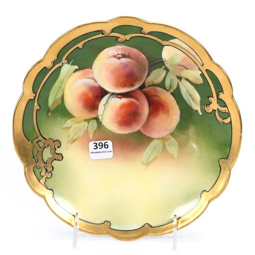 Plate Marked Pickard Naturalistic Peaches Pattern