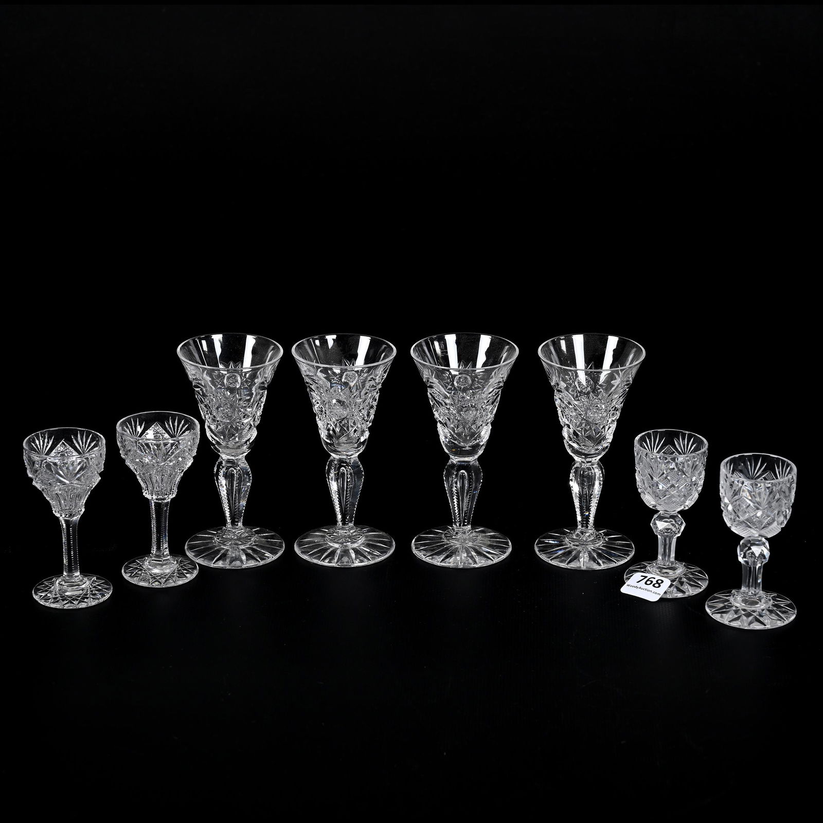 (8) Assorted Stem Ware Items, Abcg