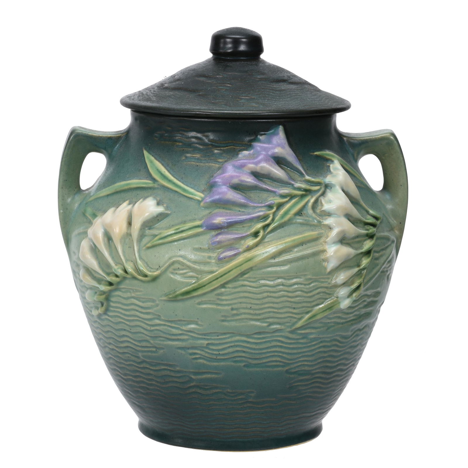 Cookie Jar Marked Roseville #4 8" Art Pottery