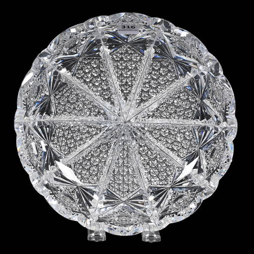 Bowl, Abcg, Signed Hawkes Napoleon Pattern