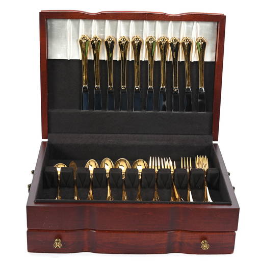 Flatware Set, Oneida Community, Gold Washed (#0619) on Jan 21, 2023 ...