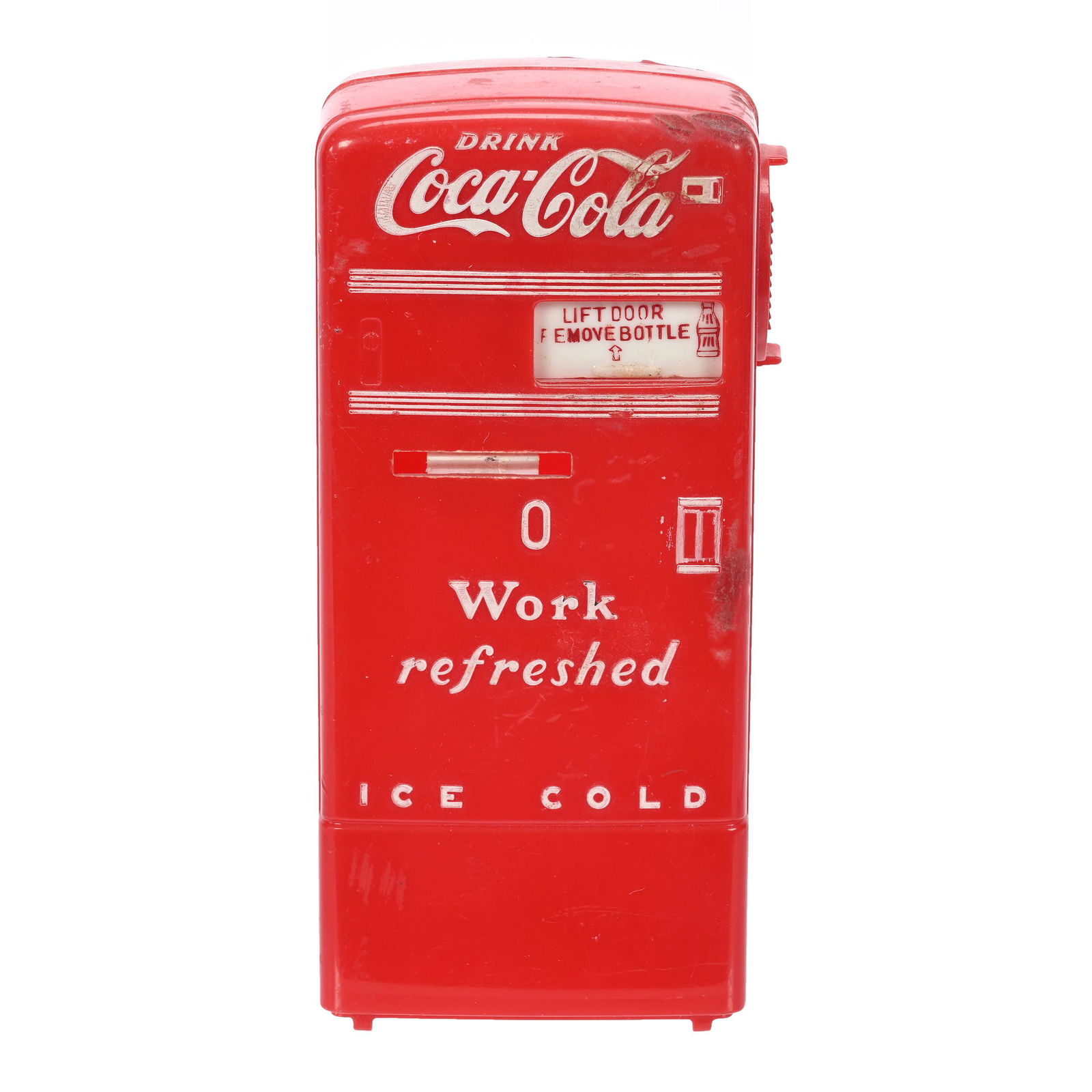 1950's Coca Cola Plastic Vending Machine Bank