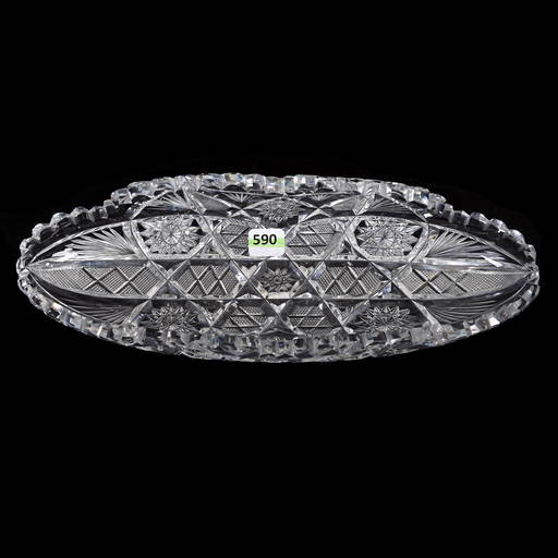 Celery Tray, American Brilliant Cut Glass, Jewel Pattern By Libbey ...