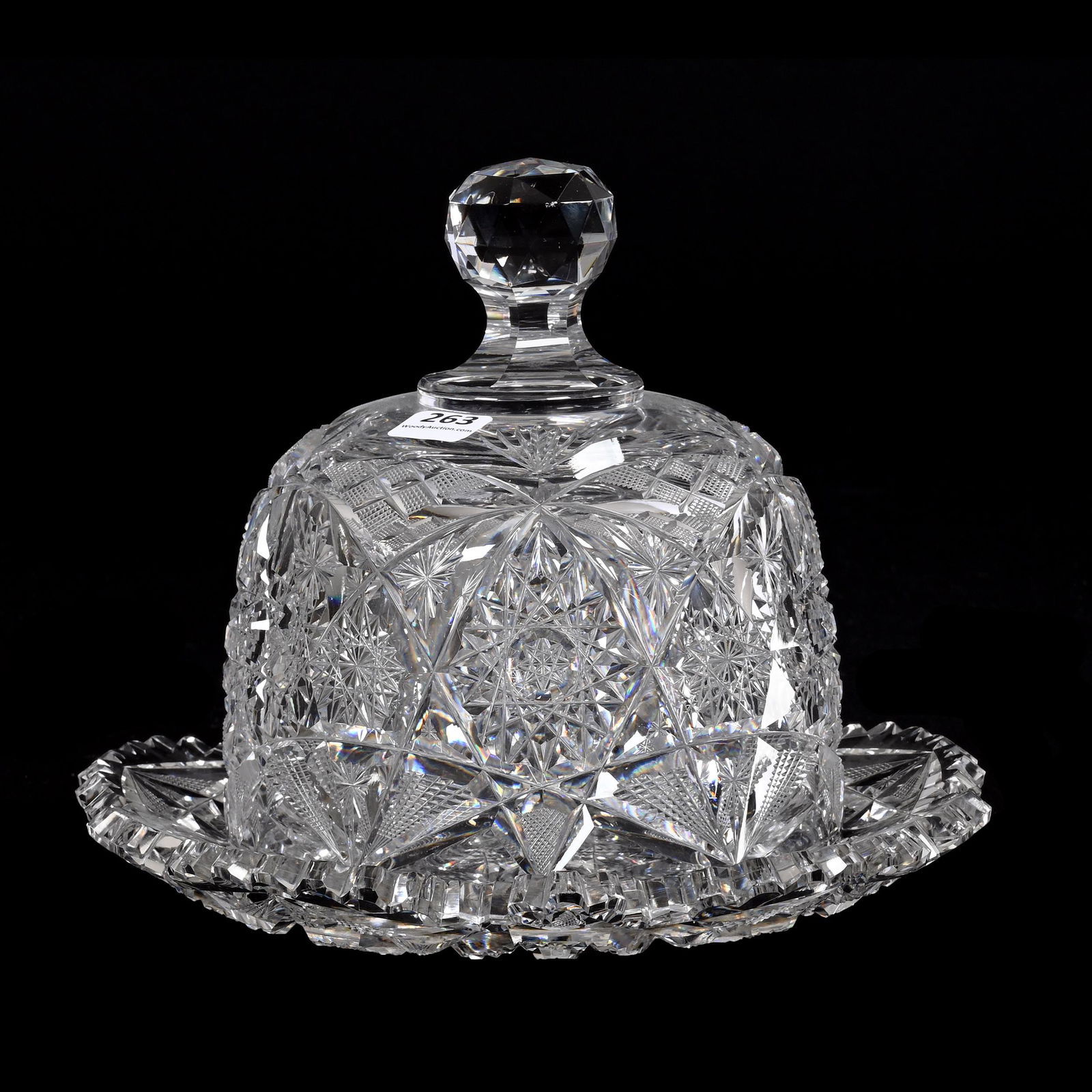 Cheese Dish, Abcg, Signed Libbey Colonna Pattern