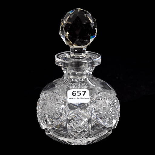 Cologne Bottle, Abcg, Signed Libbey Empress Pattern