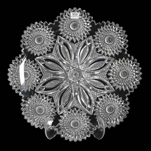 Round Tray, Abcg, Signed Libbey Columbia Pattern