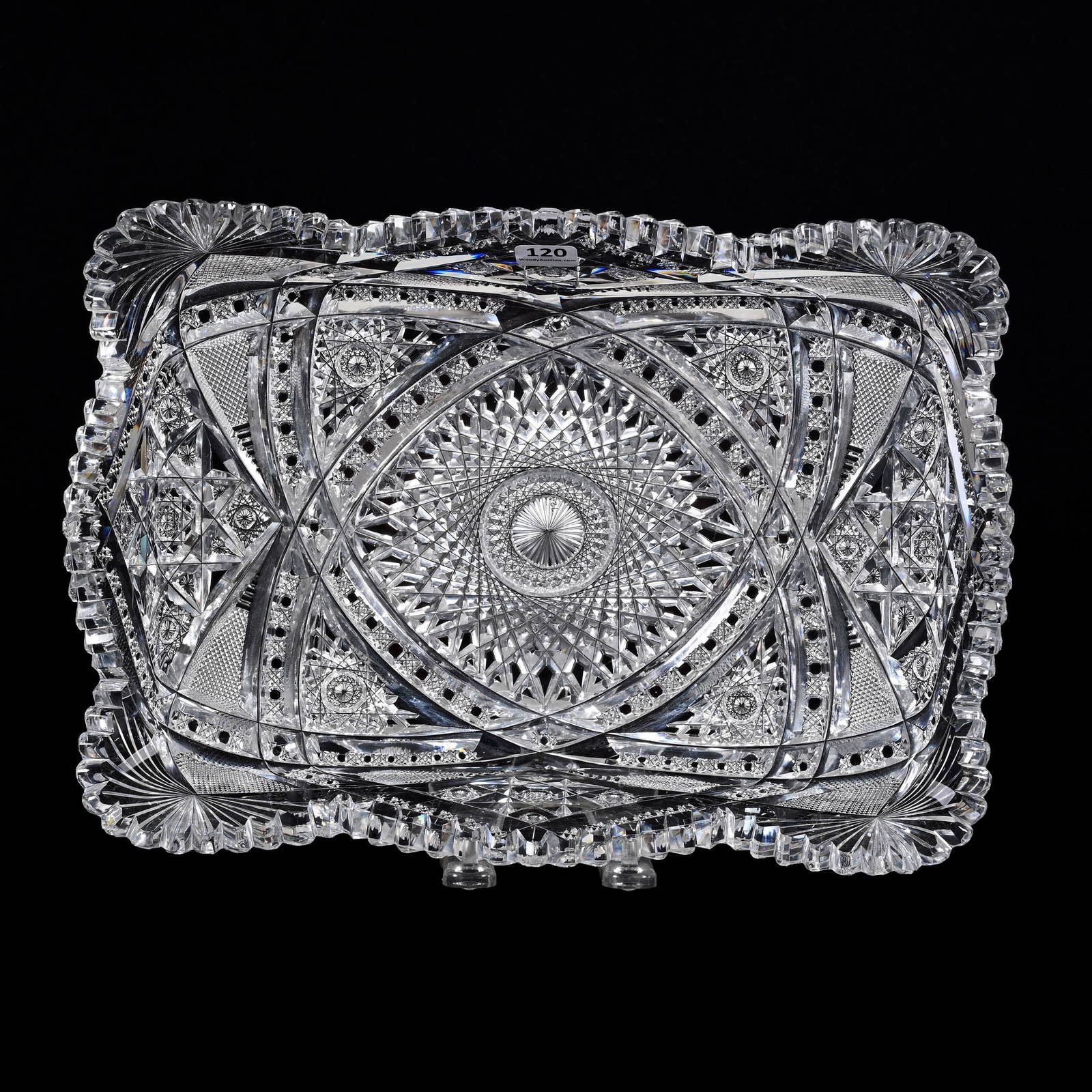 Rectangular Tray, Abcg, Coronet Pattern By Hawkes Auction