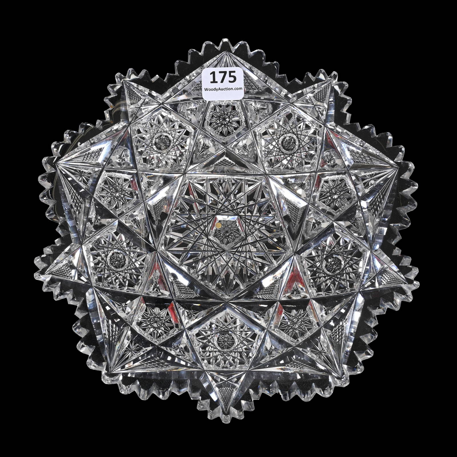 Plate, Abcg, Signed Libbey Colonna Pattern Auction