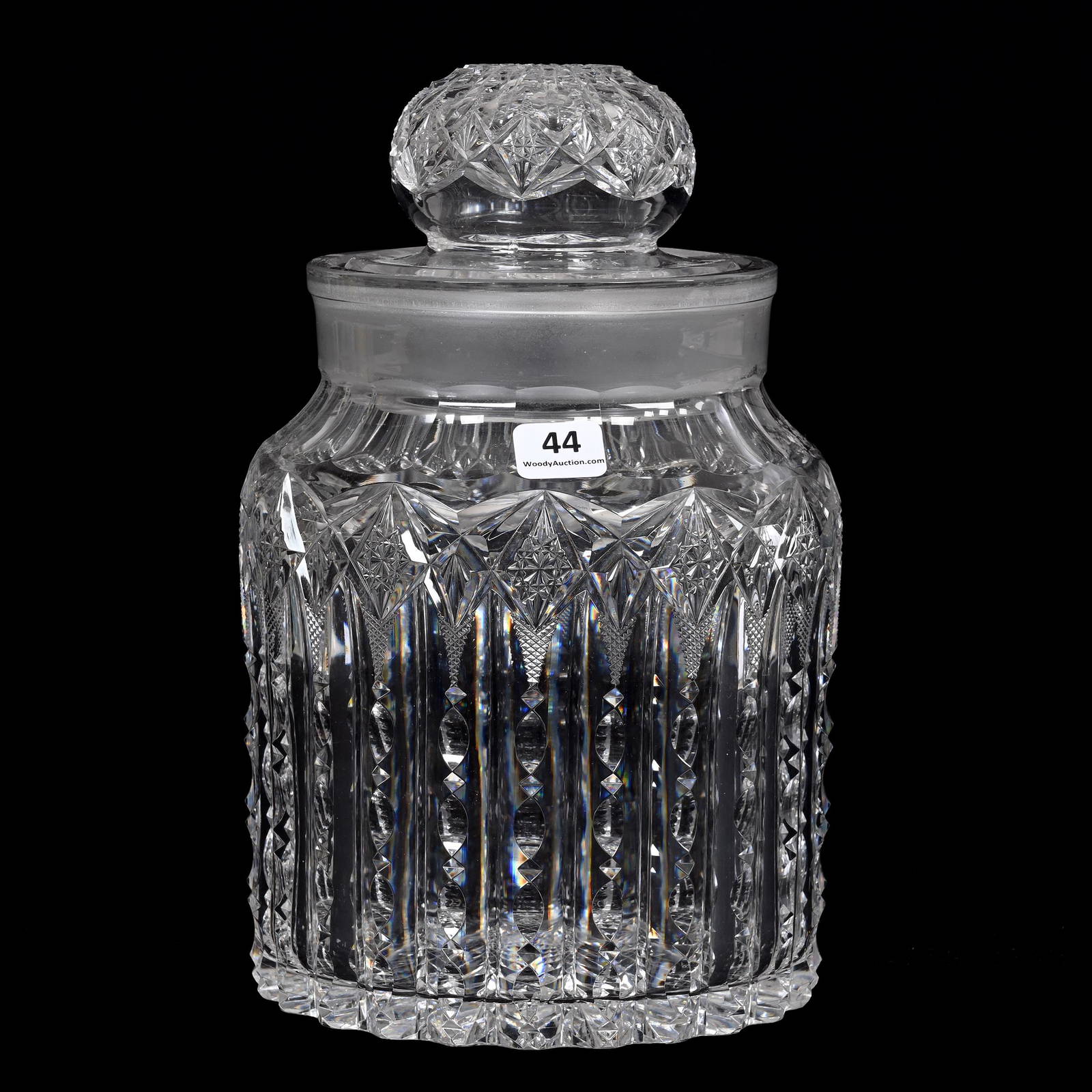 Humidor, Abcg, Chester Pattern By Dorflinger Auction