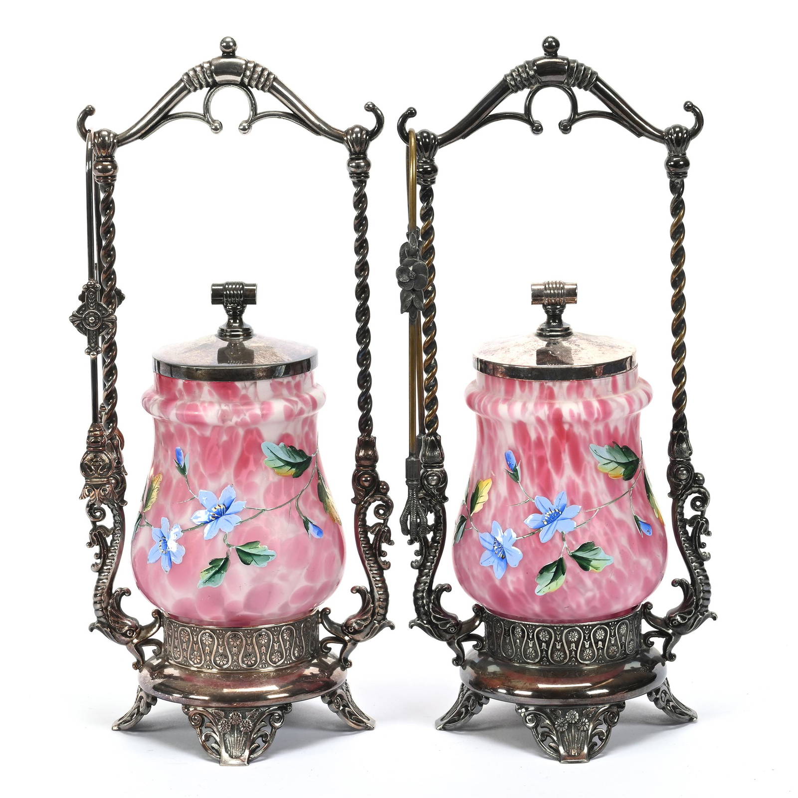 Pair Victorian Pickle Castors Auction