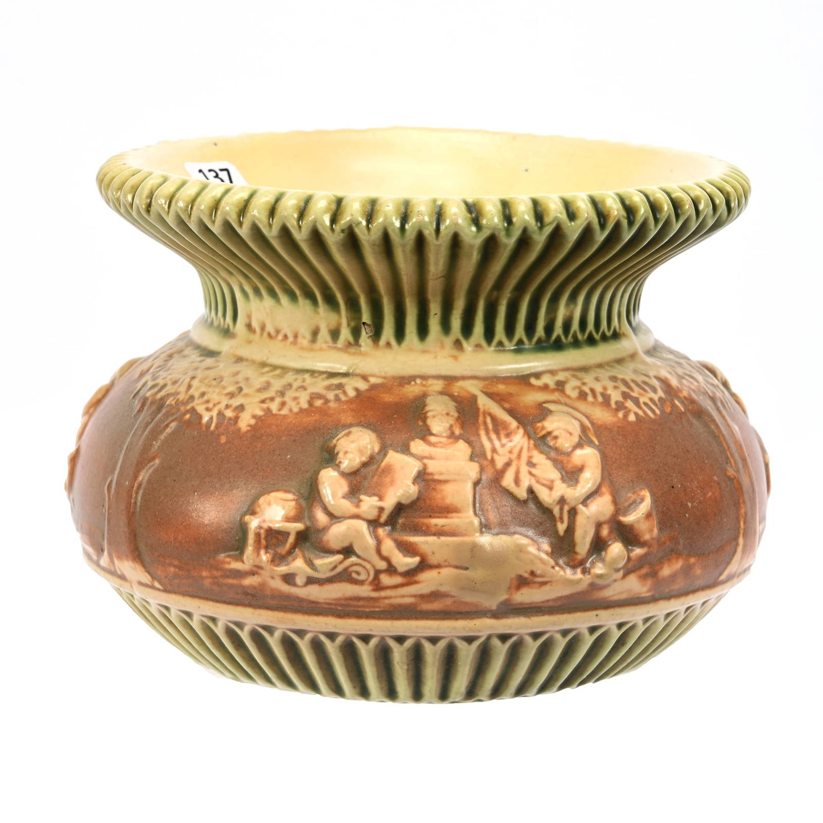 Spittoon, Unmarked Roseville Art Pottery Auction