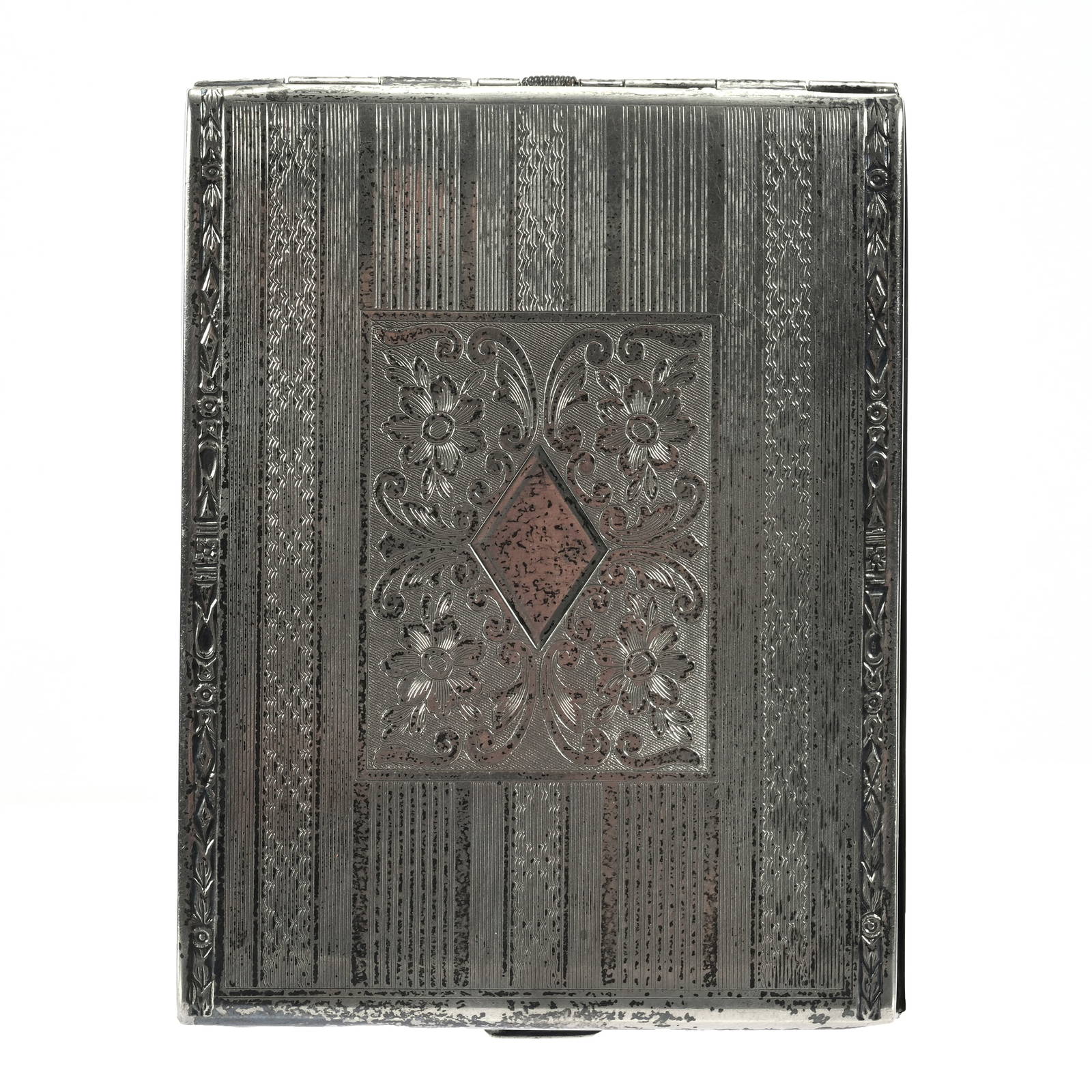 Sterling Silver Card Holder Marked Elgin Am Mfg. Auction