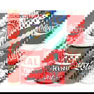 (6) Coca Cola Corrugated Base Wrap Rolls