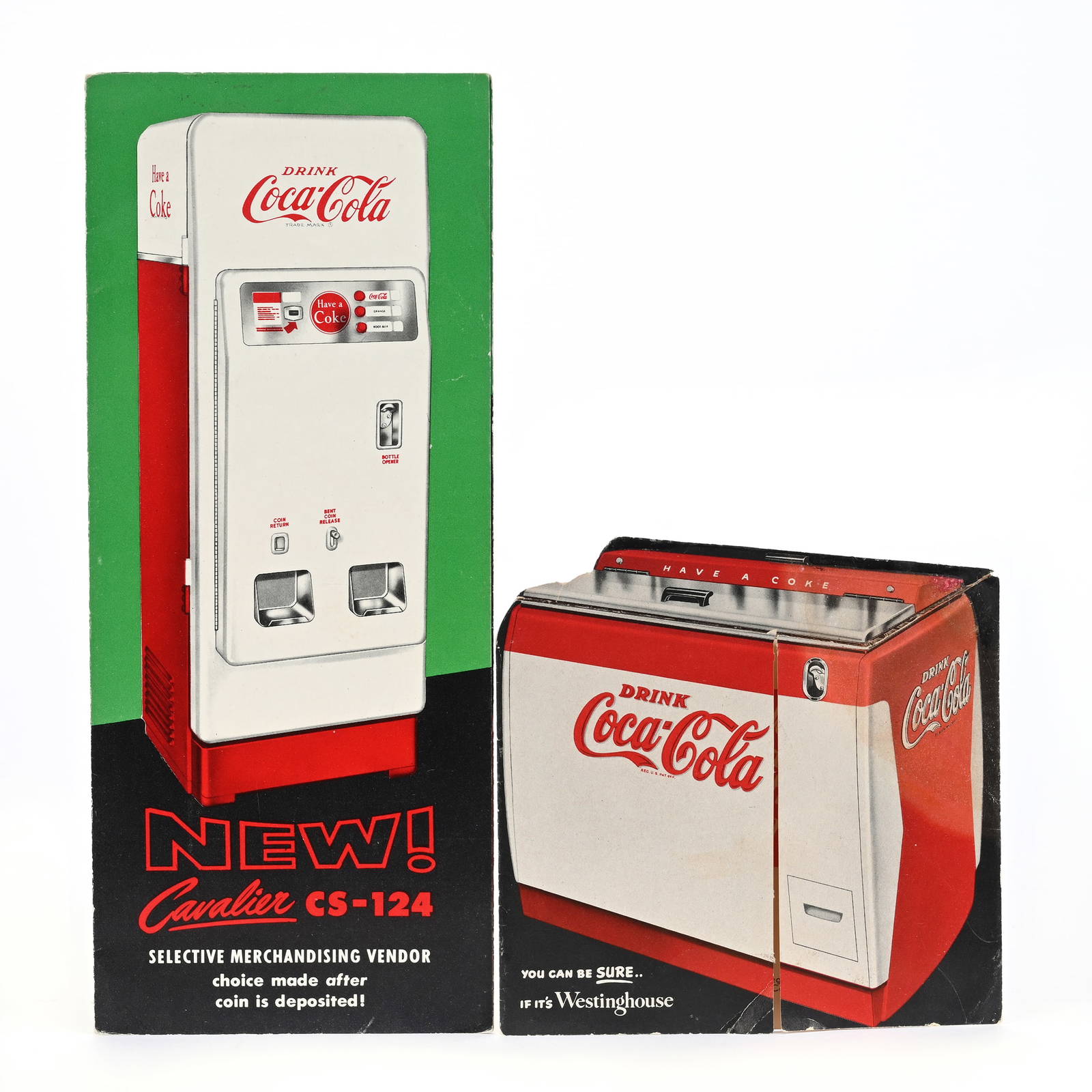 (2) Coca Cola Brochures, Advertising Auction