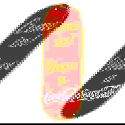 1930 Coca Cola Push Plate For Door Auction