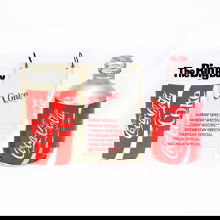 1970's Coca Cola Mini Menu & Japan Can